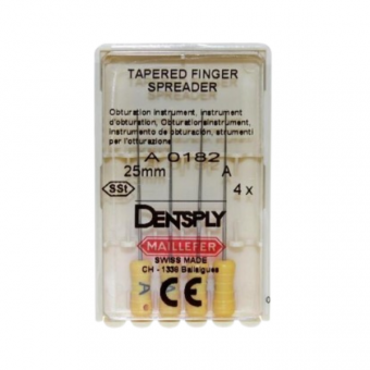 Finger Spreaders Flat Tip Non Sterile 25mm Size A Yellow - Next Dental